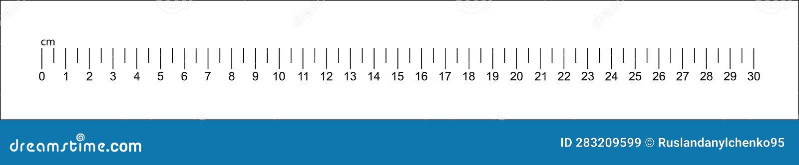 Ruler Vector Measurement Isolated White. Horizontal Inch Ruler Line ...
