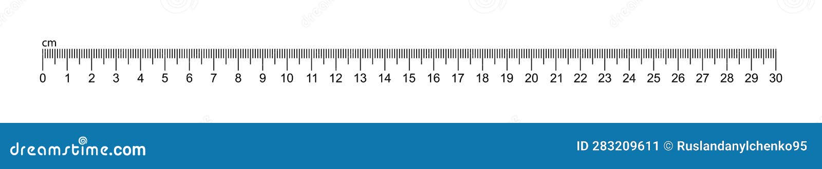 Ruler Vector Measurement Isolated White. Horizontal Inch Ruler Line ...