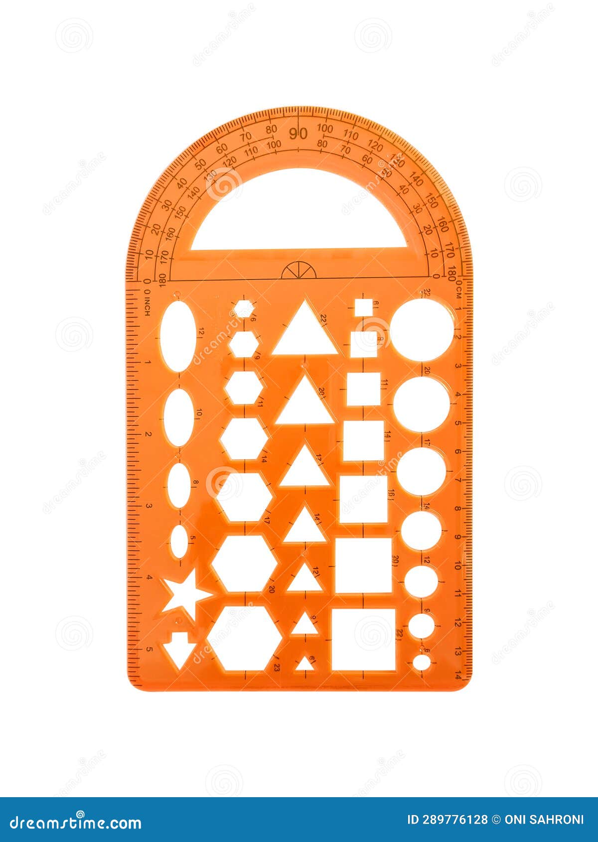 Ruler Template Shapes Triangle, Hexagon, Square, Circle, Oval, Star ...