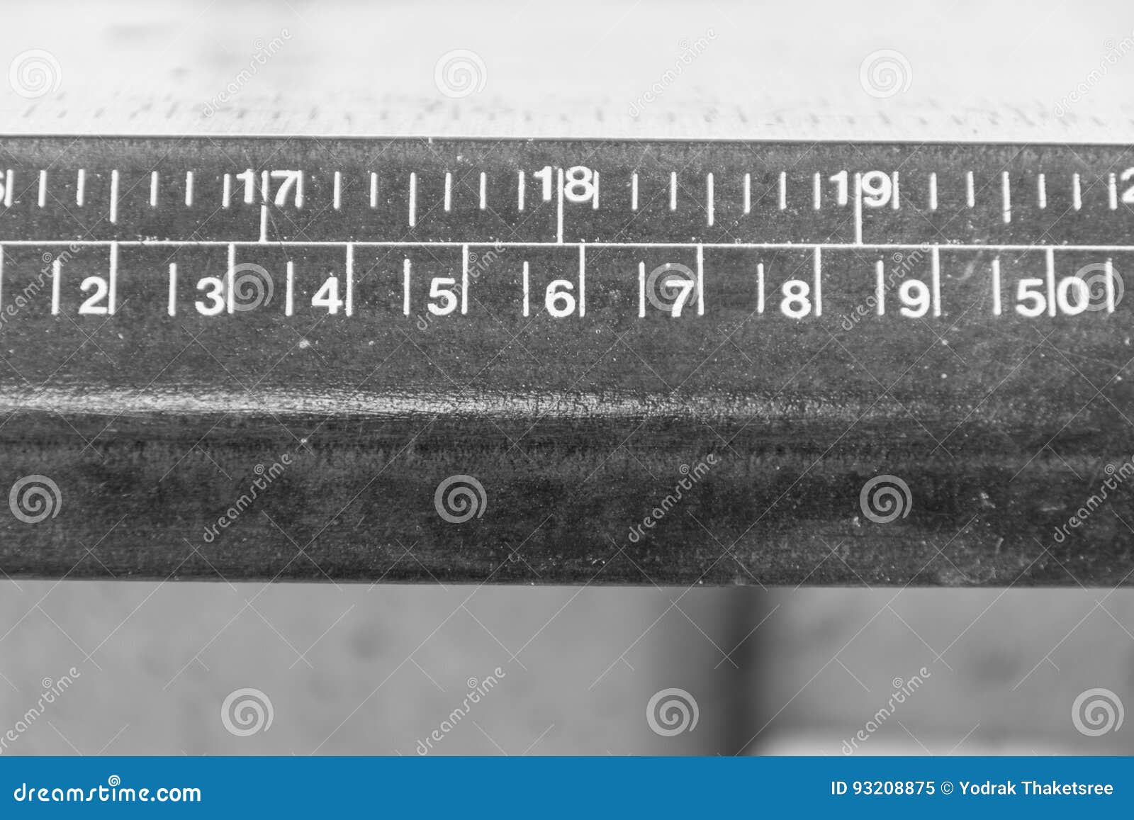 Ruler wooden stock image. Image of single, millimeter - 93208875