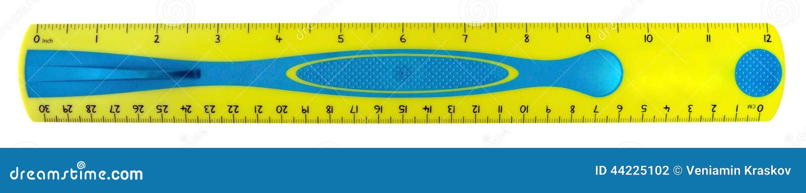 Ruler yellow stock photo. Image of scale, blue, school - 44225102
