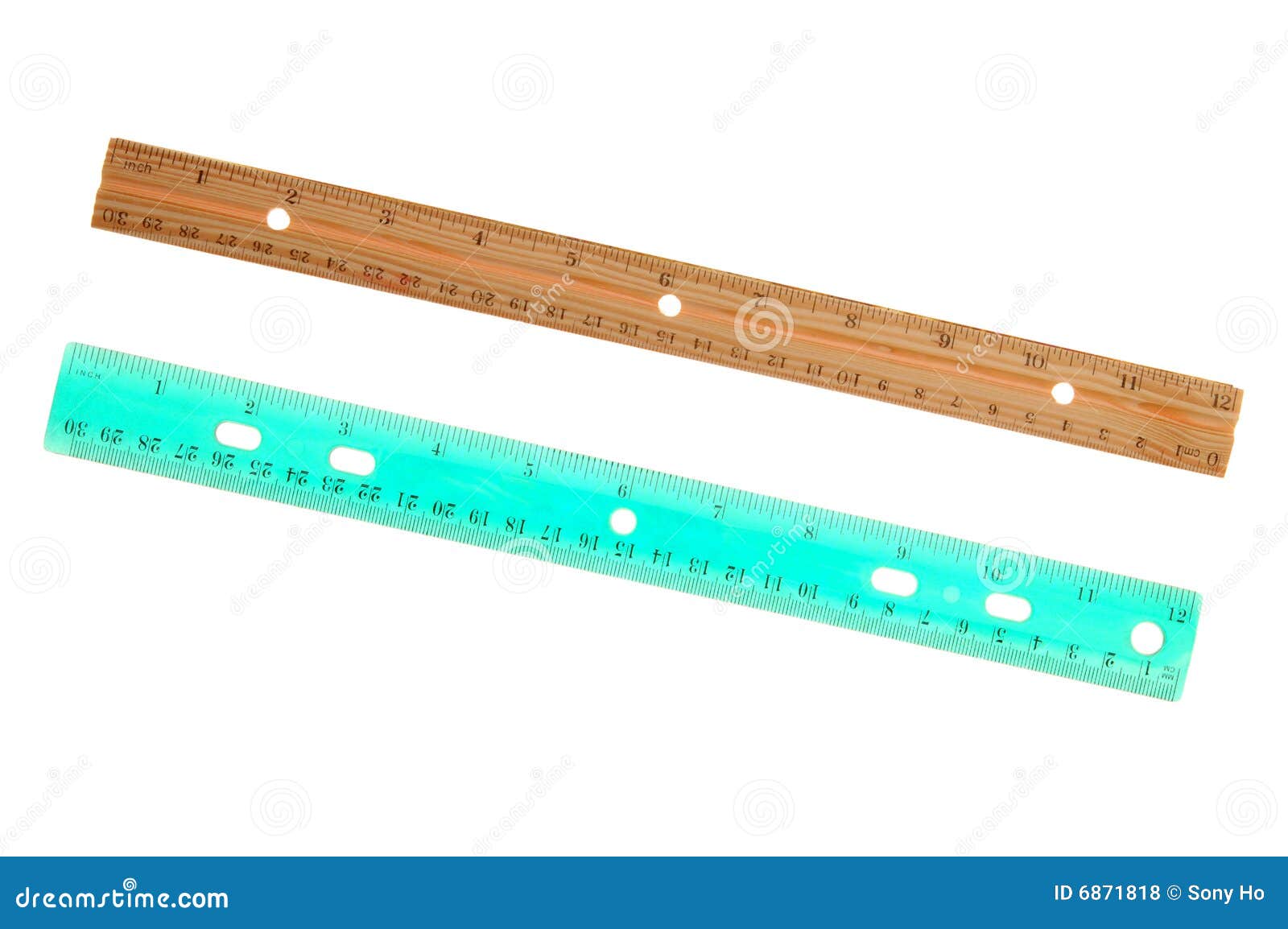 Rulers stock photo. Image of cyan, wooden, measure, scale - 6871818
