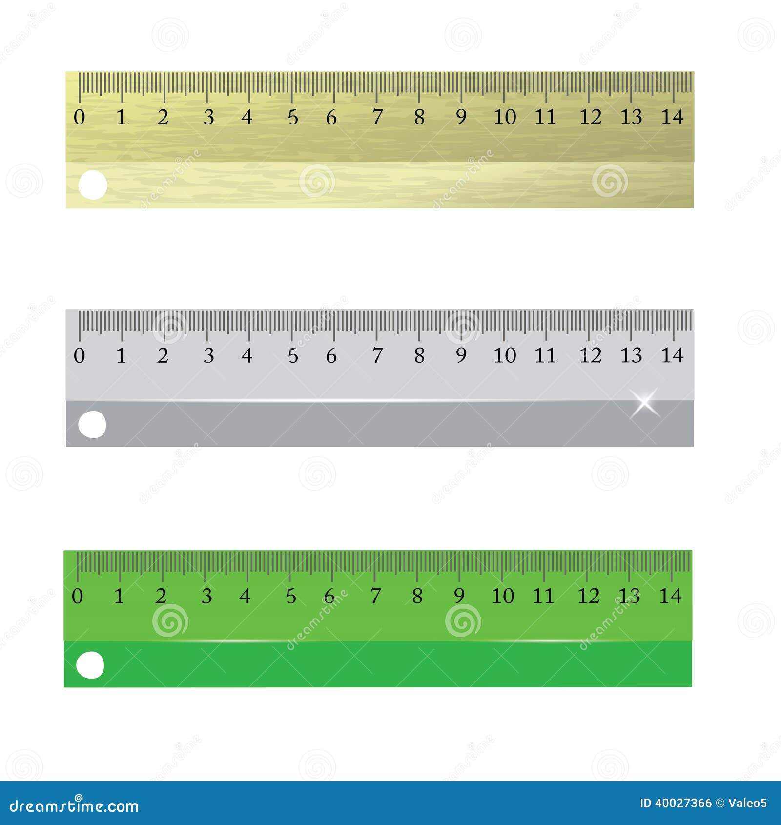 Rulers stock vector. Illustration of object, millimeter - 40027366