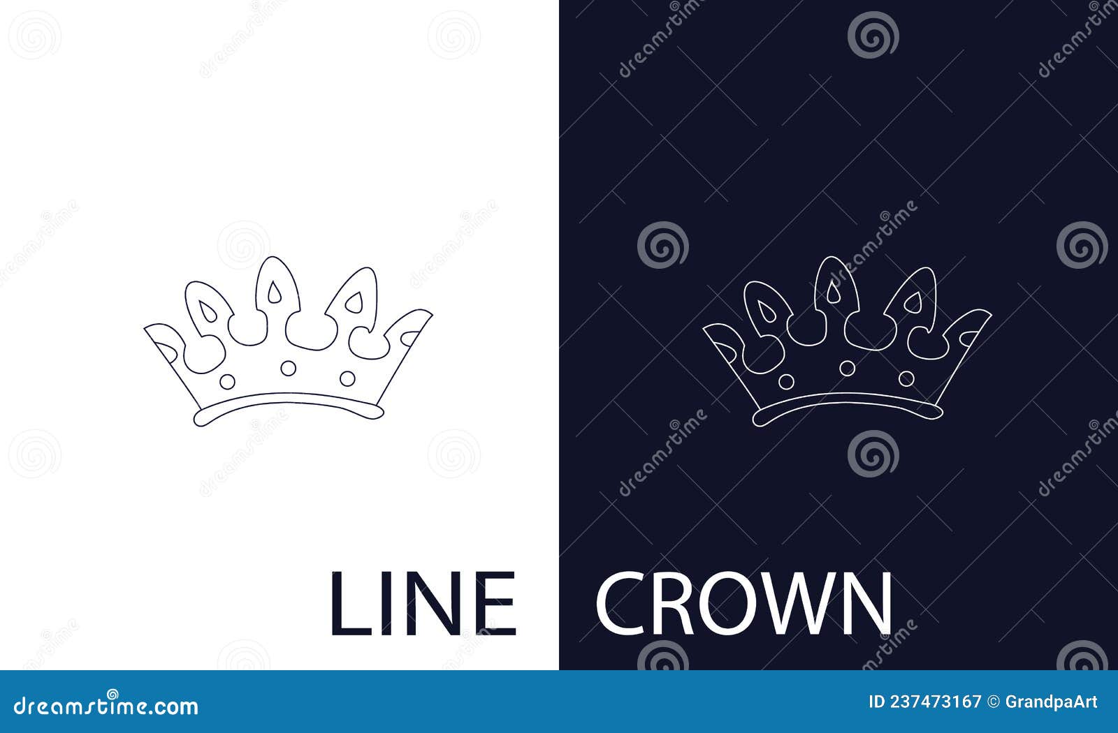 The Rulers Crown is in the Lines. a Symbol of Power. Icon for Dark and ...