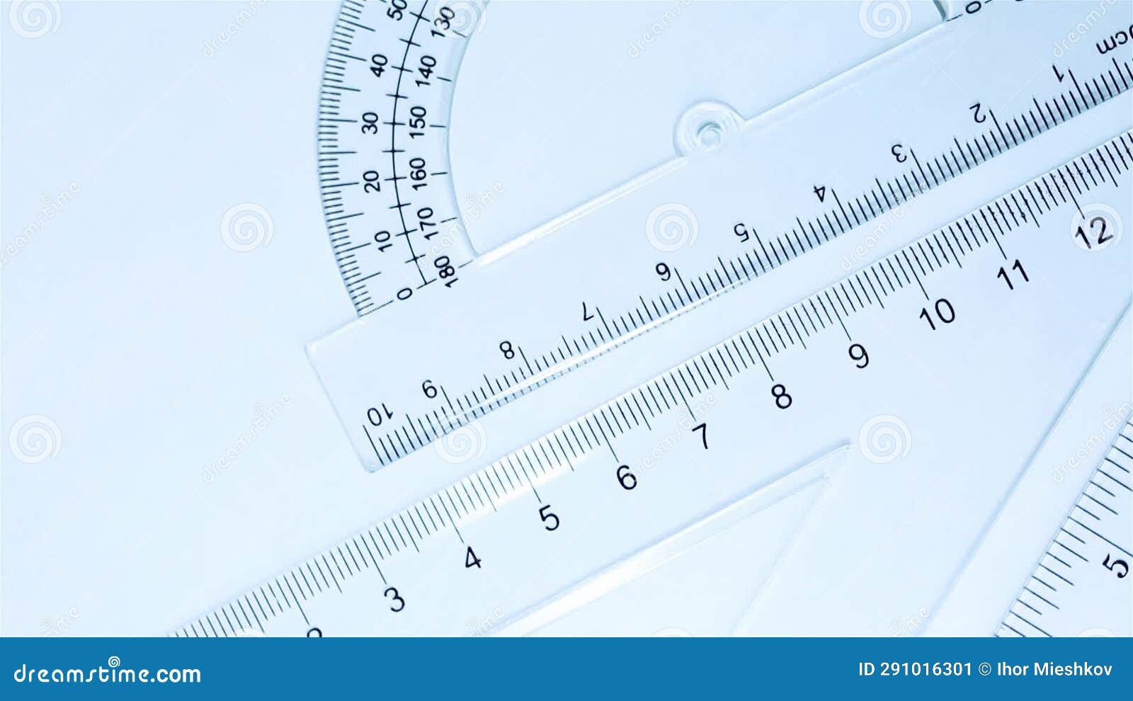 Rulers for Drawing on a White Background Rotate Stock Video - Video of ...