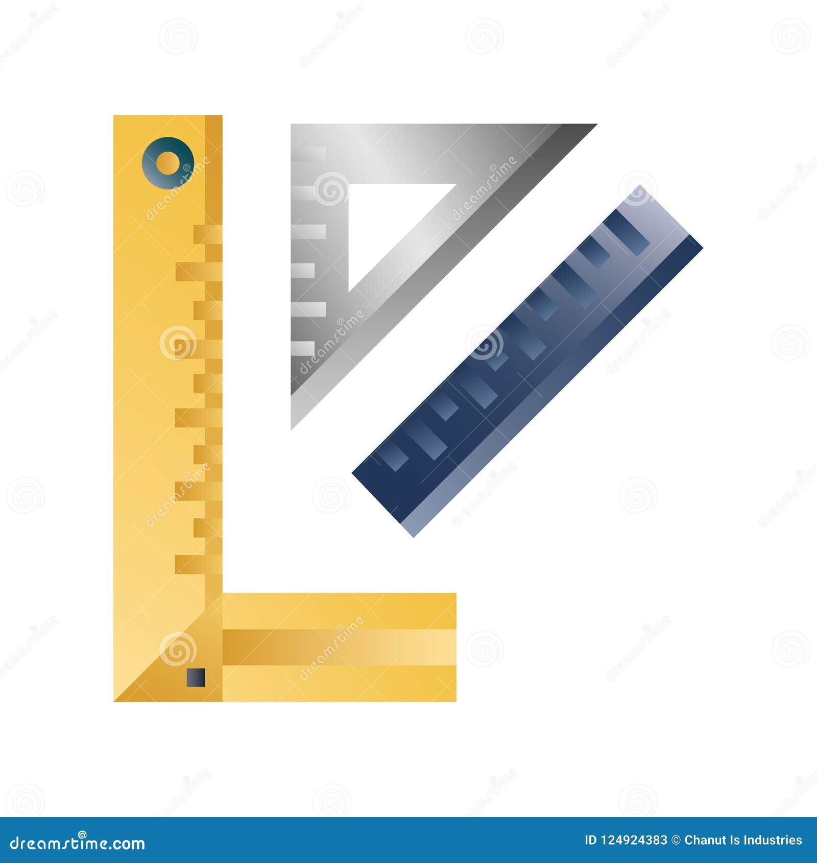 Three Rulers Set Vector Illustration | CartoonDealer.com #24456448