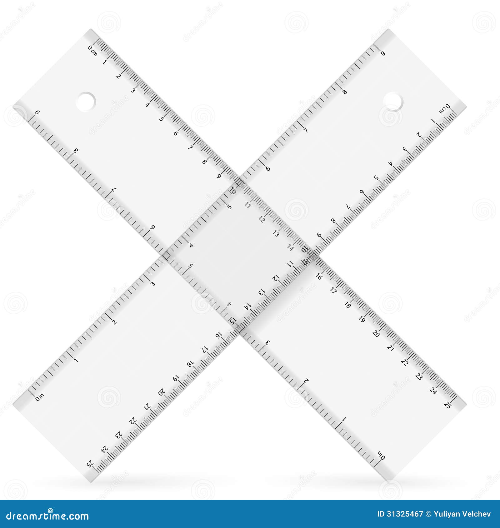 Rulers Icon Or Logo In Pastel Color Vector Illustration | CartoonDealer ...