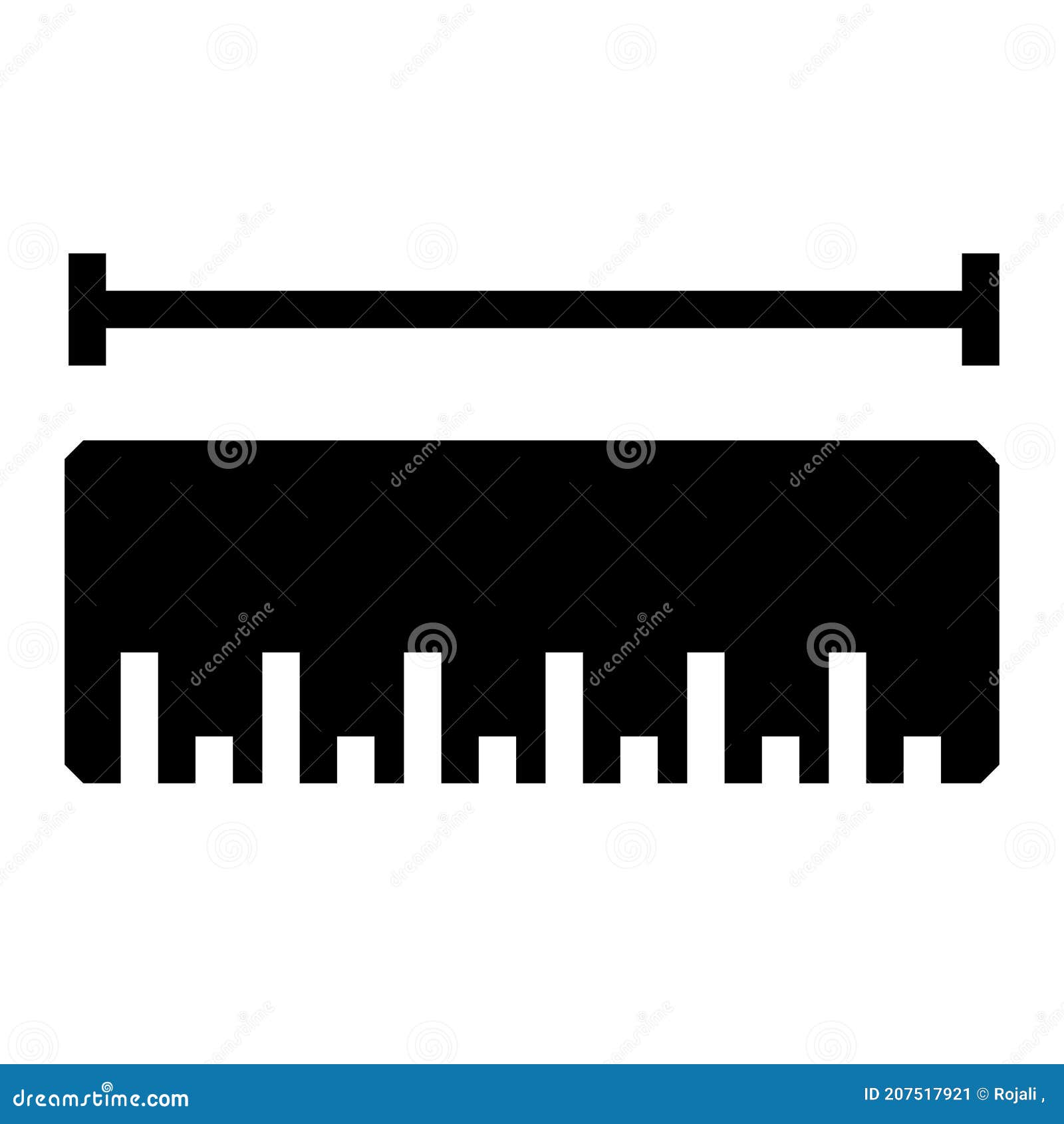 Rulers Logo or Illustration with Solid Stroke Style Vector Design Stock ...