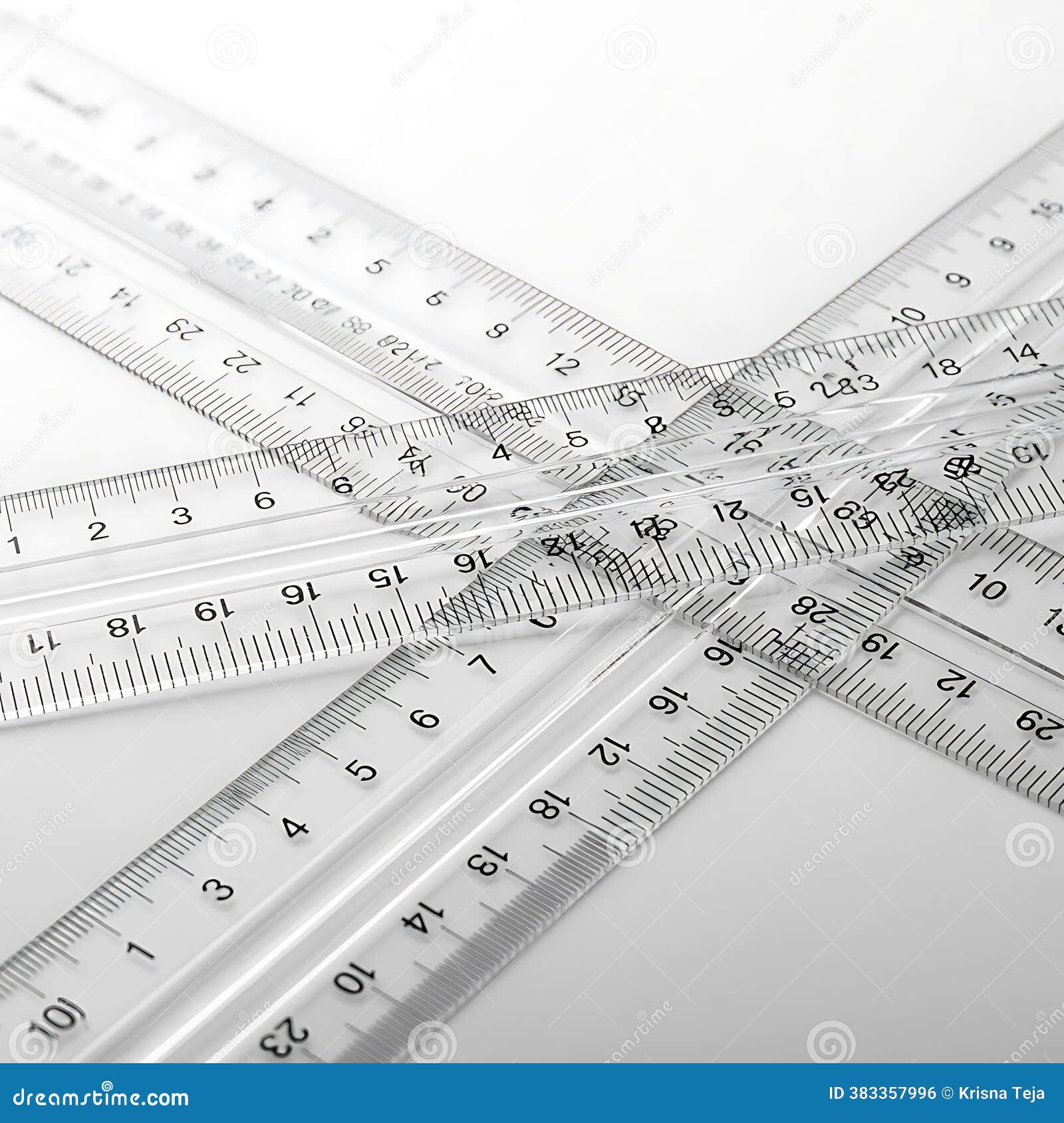 Transparent Rulers Set Vector Realistic. Drawing Set Isolated On White ...