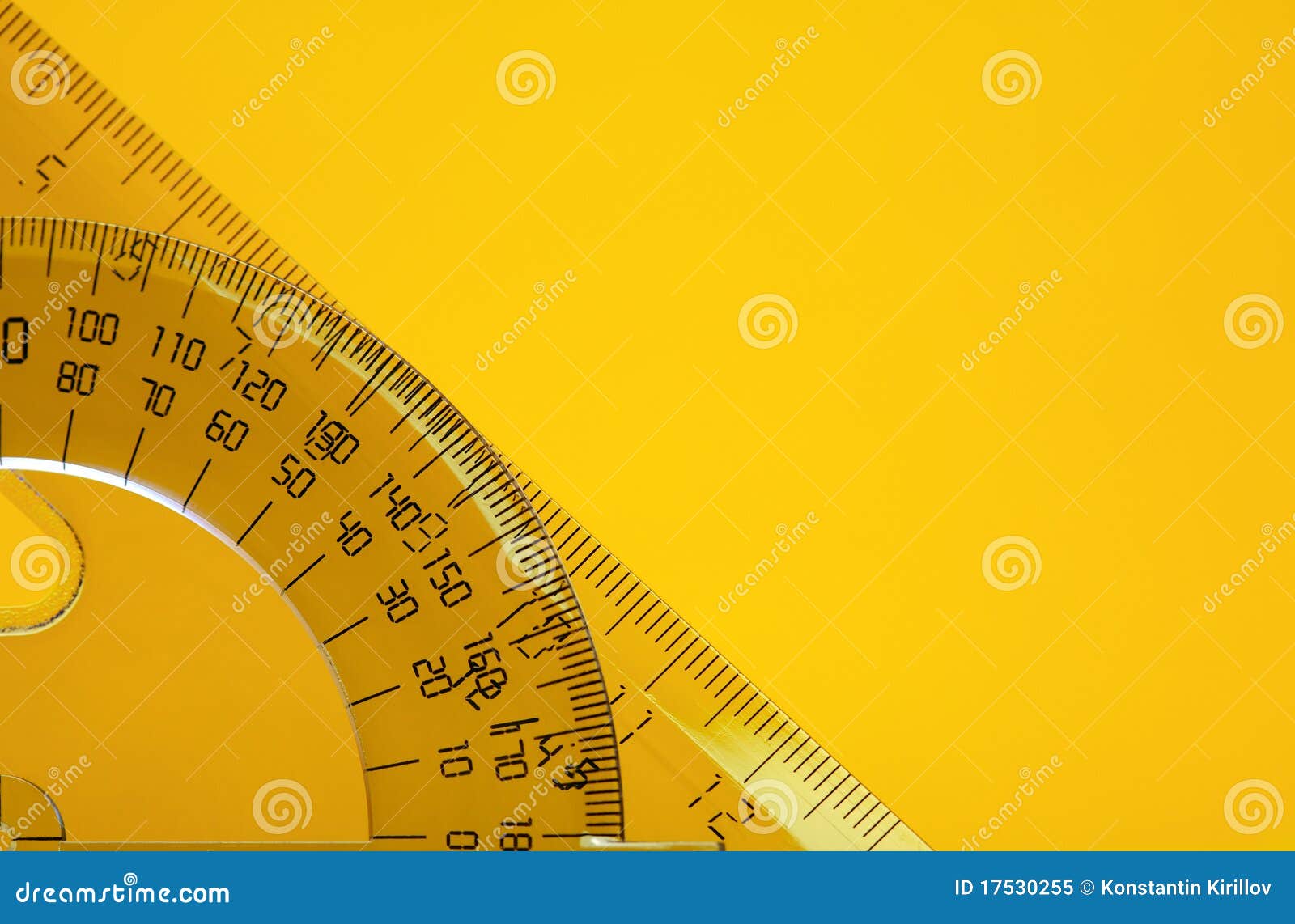 Rulers on Yellow stock image. Image of transparent, tool - 17530255