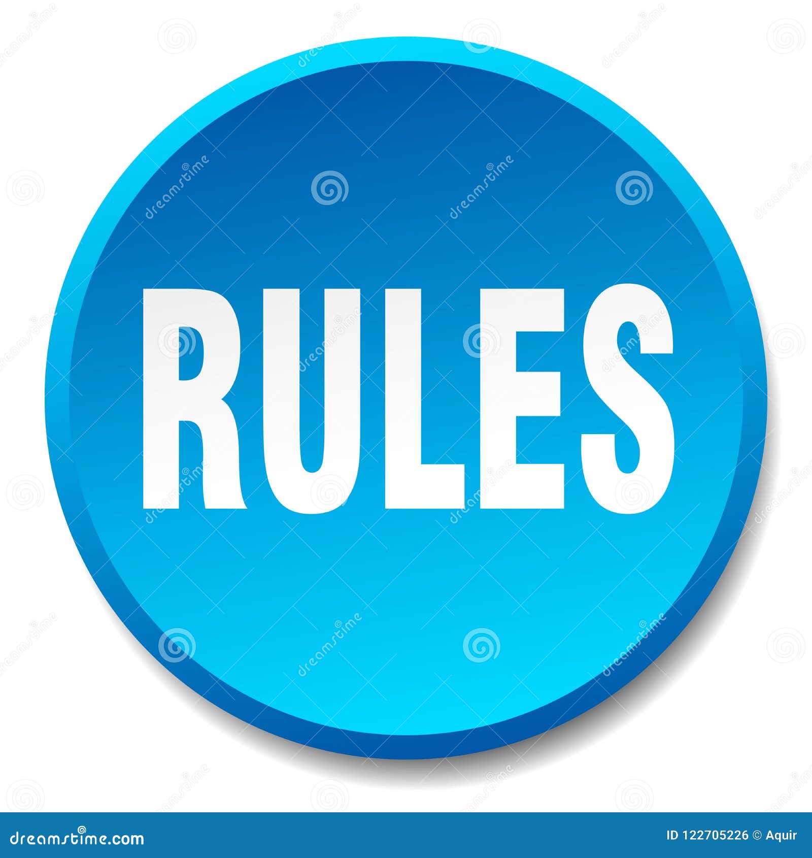 Rules button stock vector. Illustration of rules, shiny - 122705226
