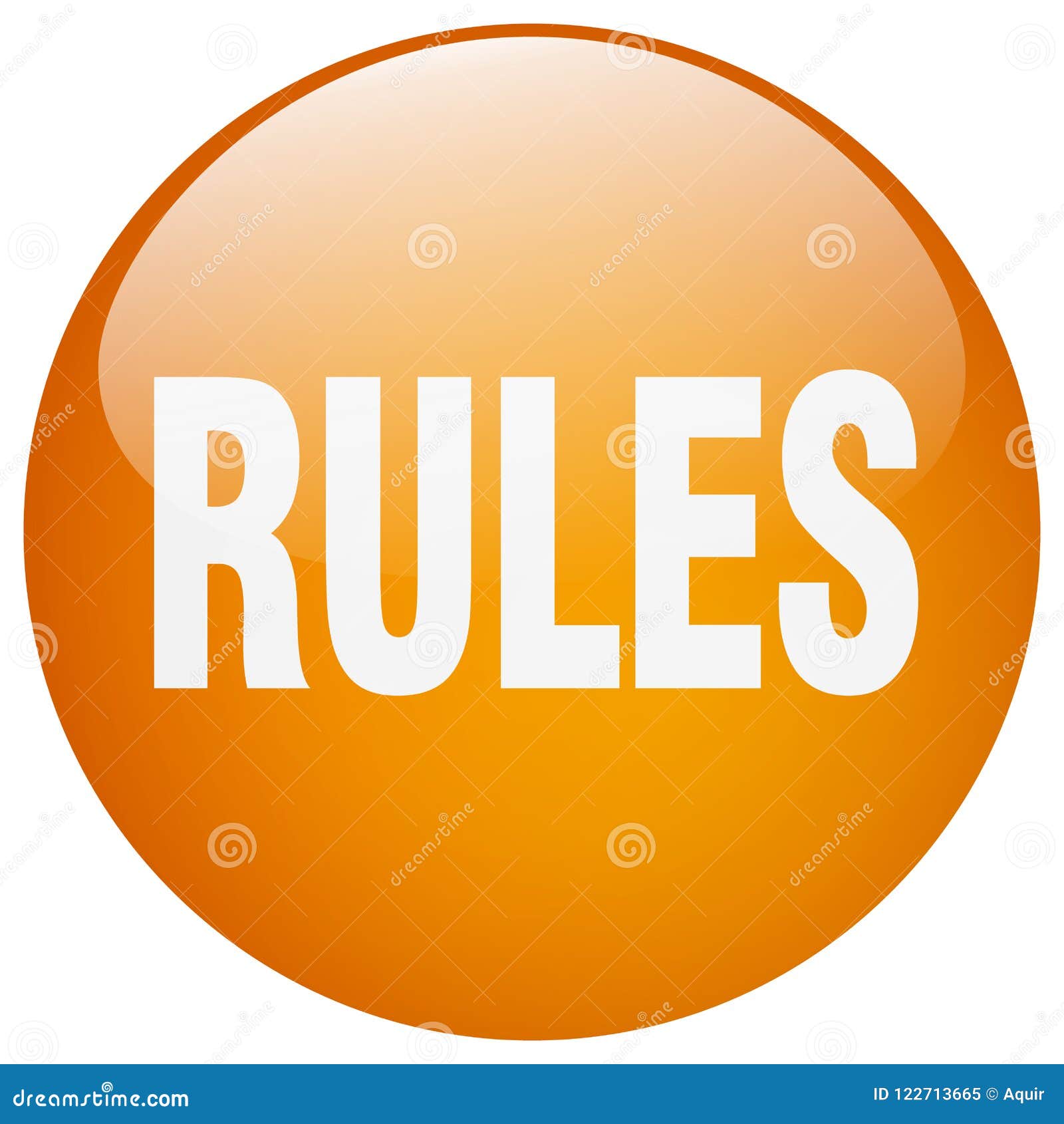 Rules button stock vector. Illustration of notice, template - 122713665