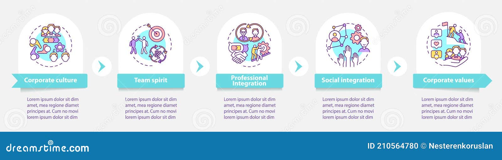 Rules of Company Vector Infographic Template Stock Vector ...