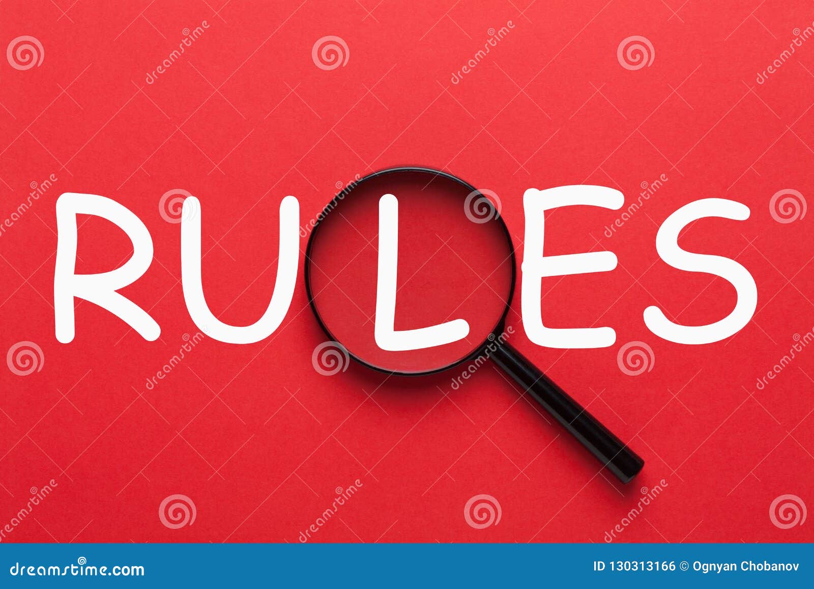 Rules Written on Red Background Stock Photo - Image of moral ...