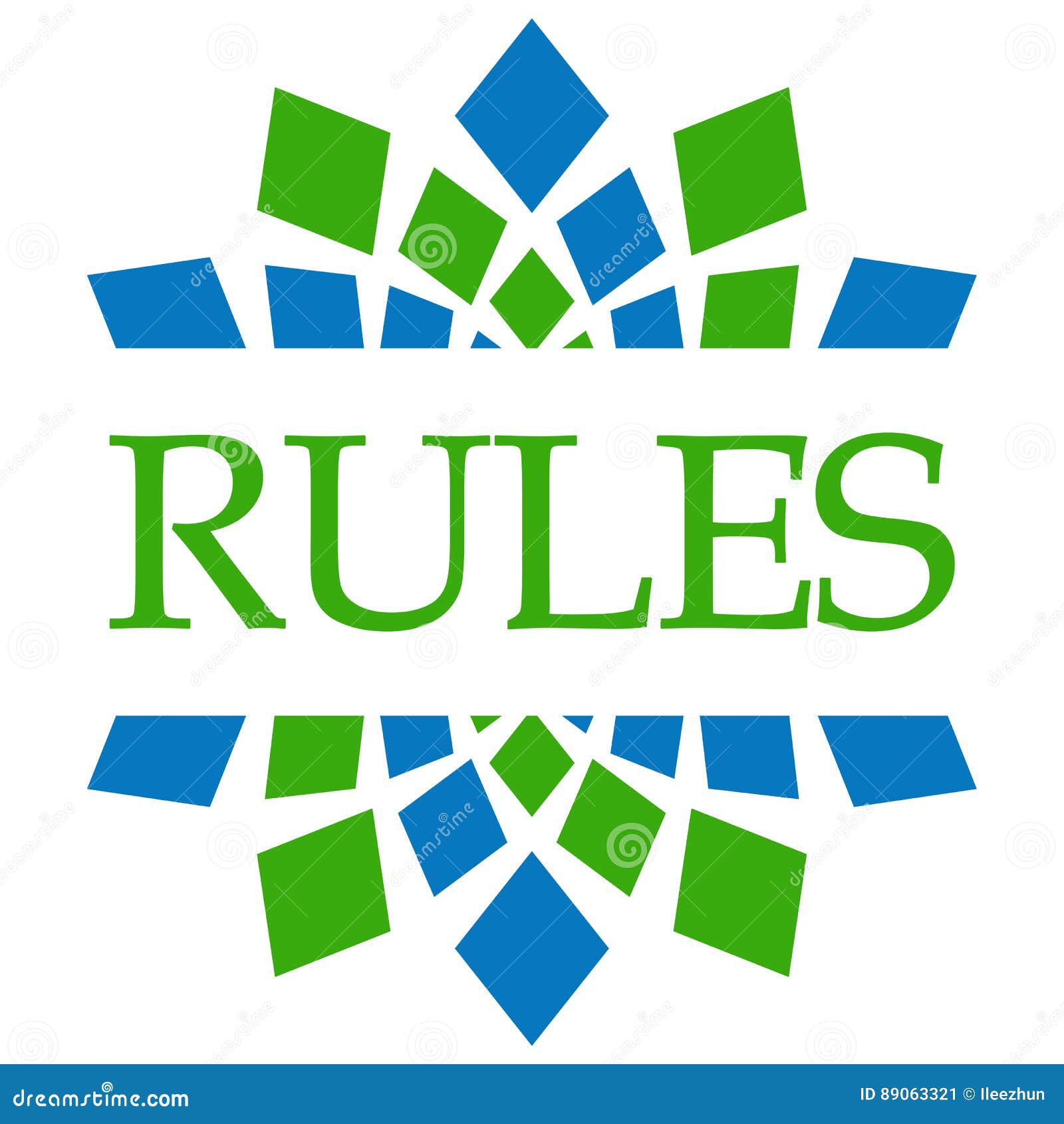 Rules Green Blue Circular stock illustration. Illustration of ...