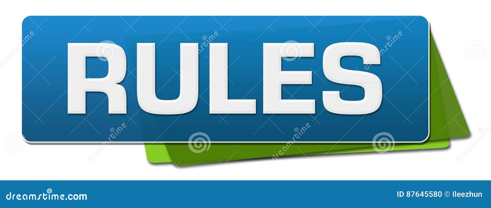 Rules Green Blue Rounded Squares Stock Illustration - Illustration of ...