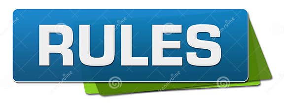 Rules Green Blue Rounded Squares Stock Illustration - Illustration of ...