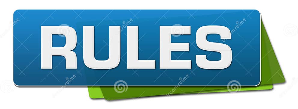Rules Green Blue Rounded Squares Stock Illustration - Illustration of ...