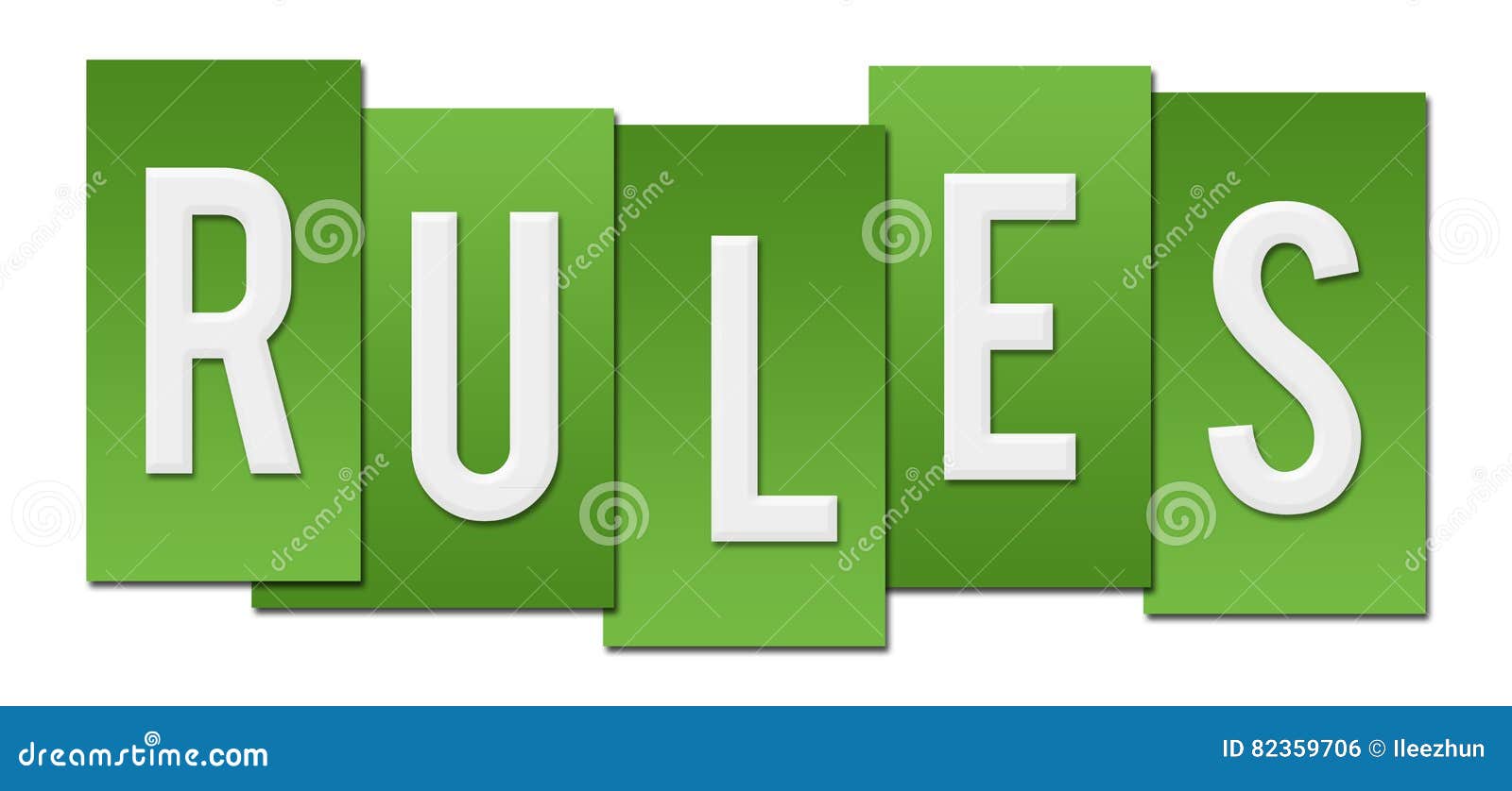 Rules Green Stripes stock illustration. Illustration of word - 82359706