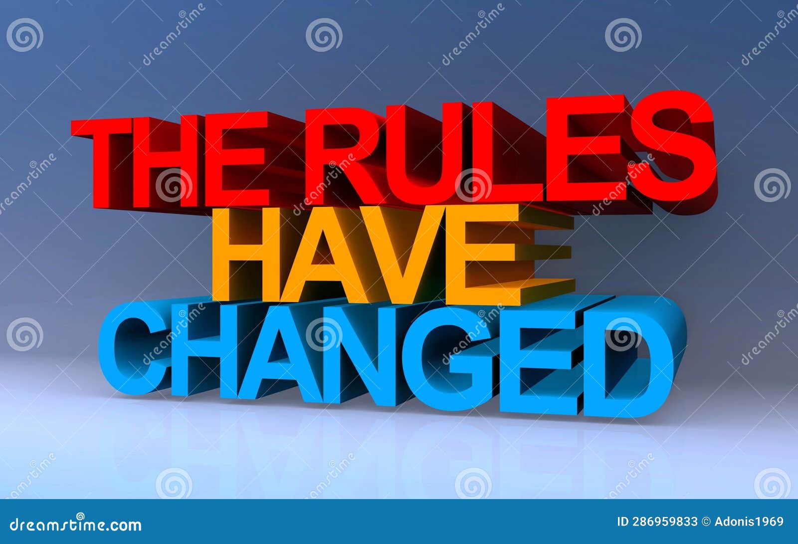 The Rules Have Changed on Blue Stock Illustration - Illustration of ...