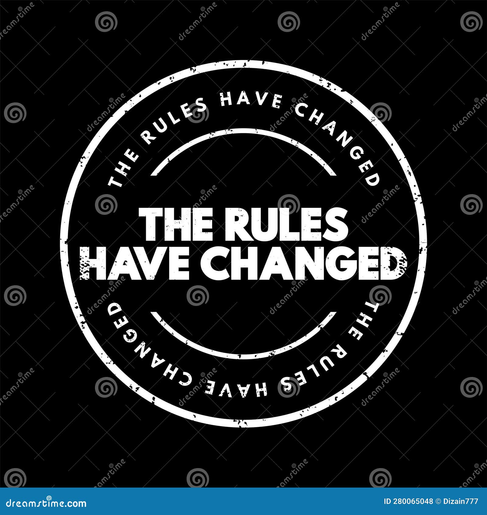 The Rule Has Changed Word With Megaphone Icon Royalty-Free Stock Photo ...