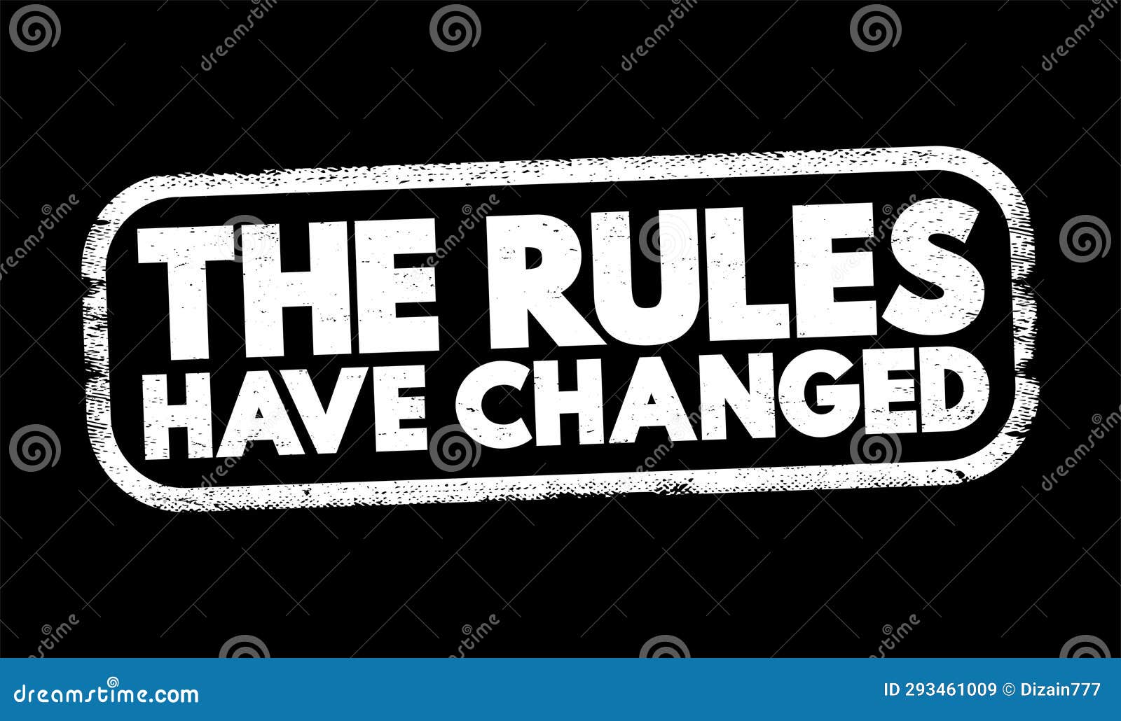 The Rule Has Changed Word With Megaphone Icon Royalty-Free Stock Photo ...
