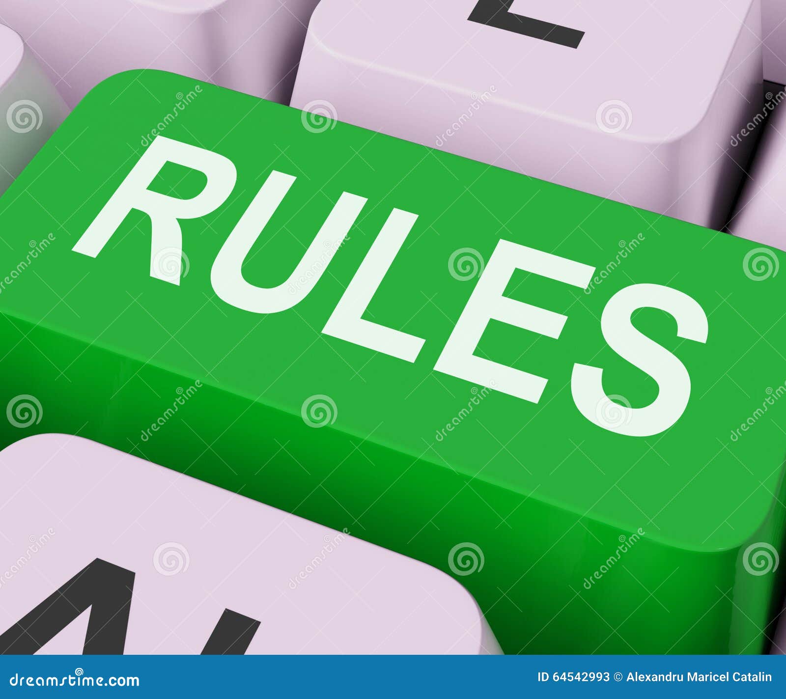 Rules Keys Shows Guidance Policy or Regulations Stock Image - Image of ...
