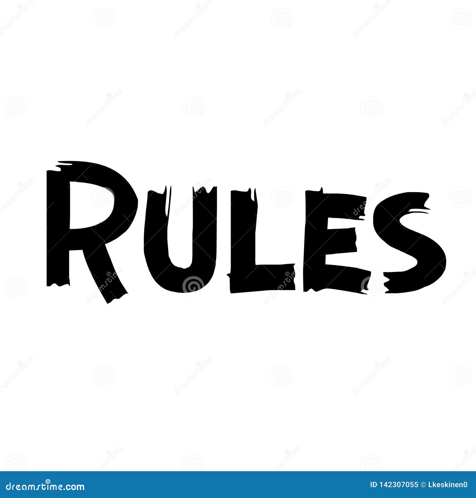 Rules label illustration stock vector. Illustration of inform - 142307055