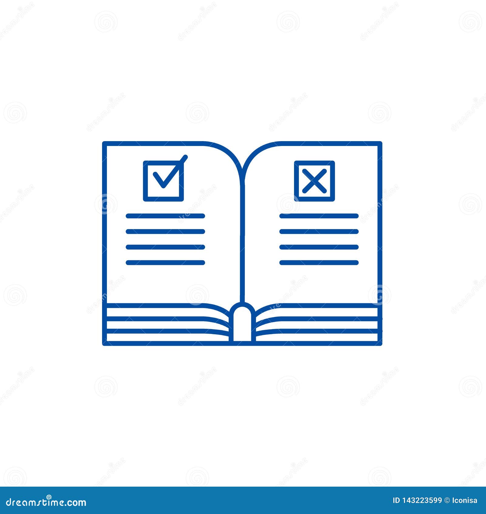 Rules Line Icon Concept. Rules Flat Vector Symbol, Sign, Outline ...