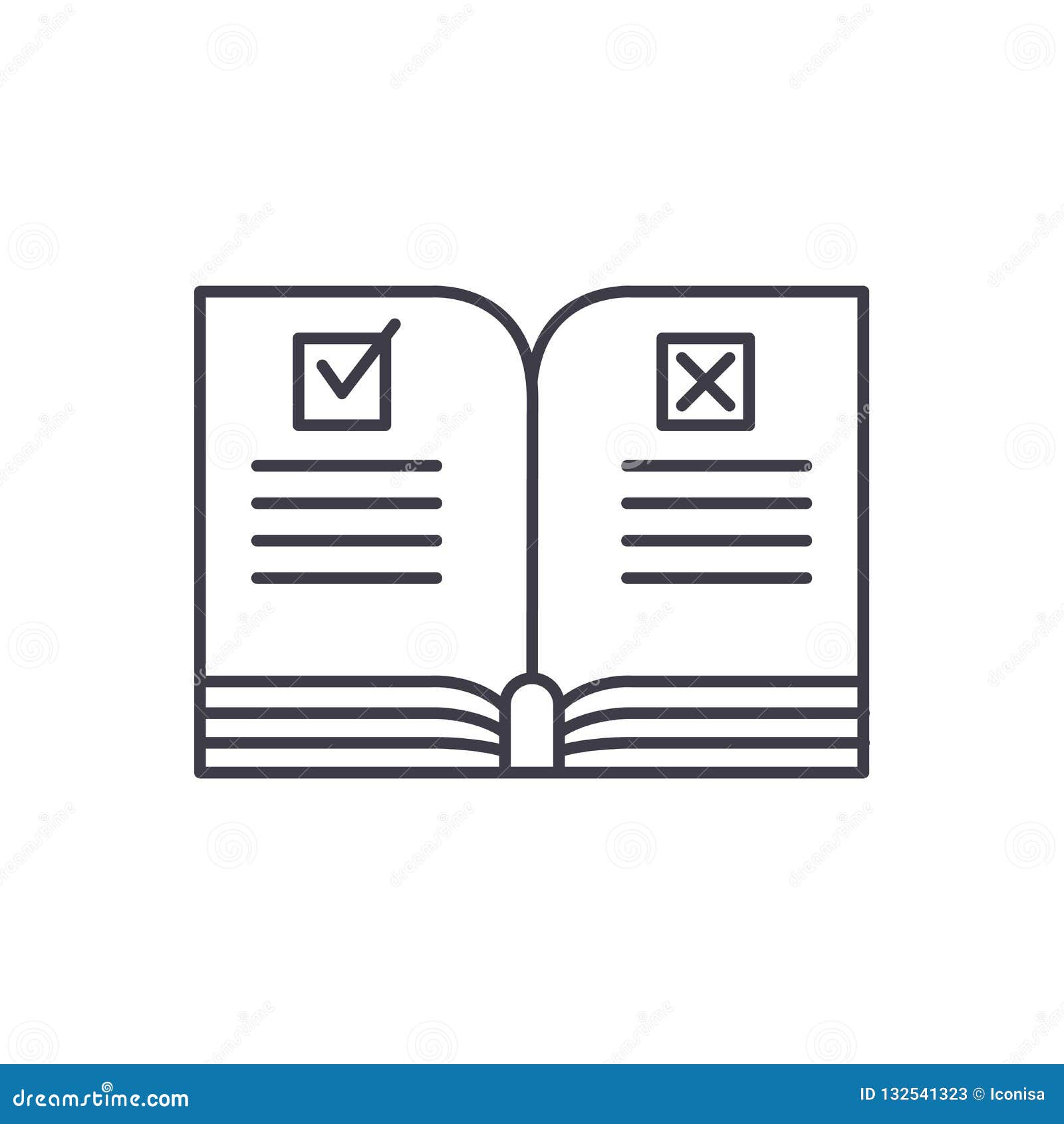 Rules Line Icon Concept. Rules Vector Linear Illustration, Symbol, Sign ...