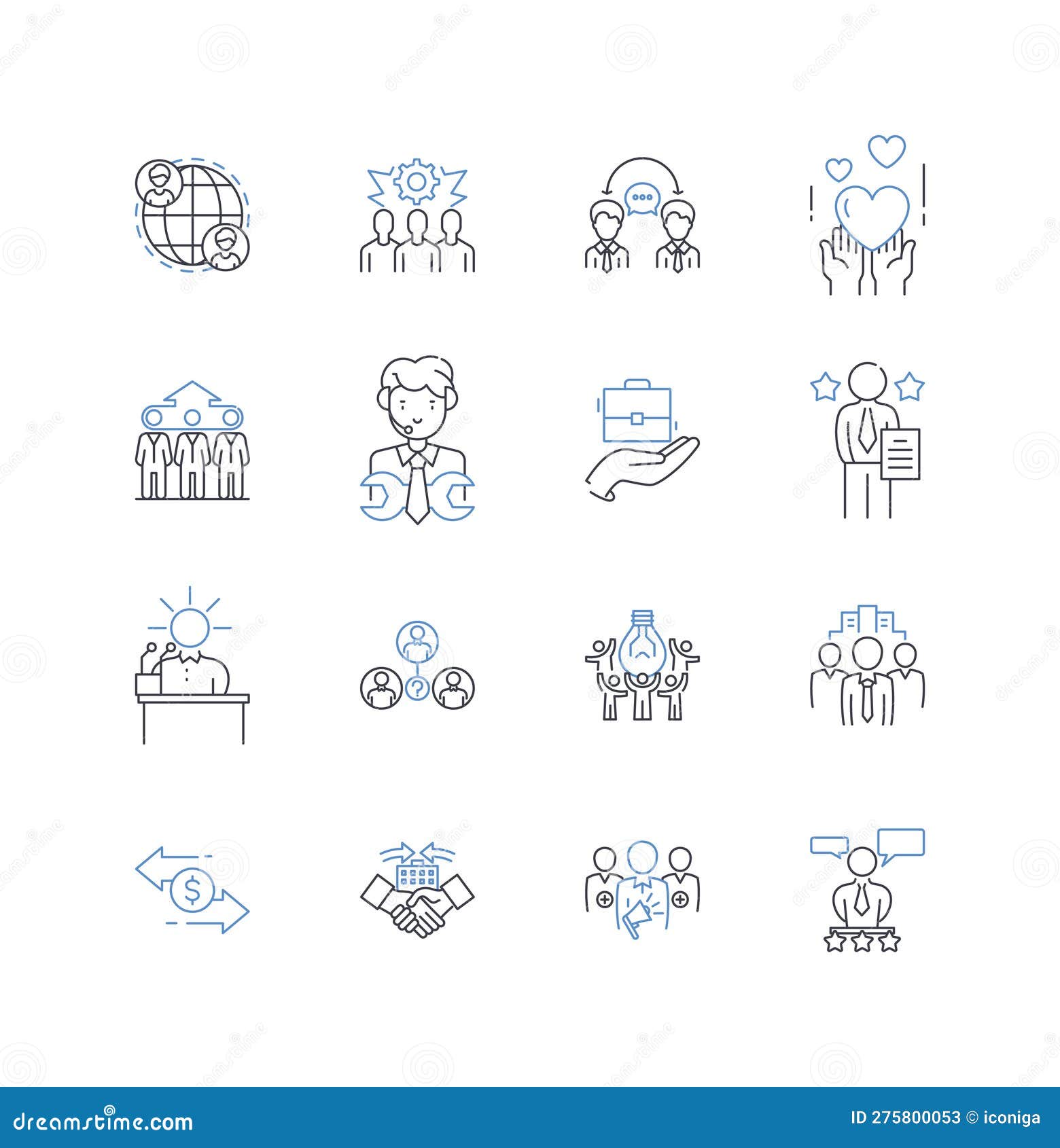 Rules Line Icons Collection. Enforcement, Compliance, Governance ...