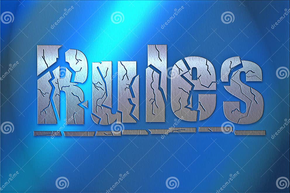 Rules are Made To Be Broken Stock Illustration - Illustration of local ...