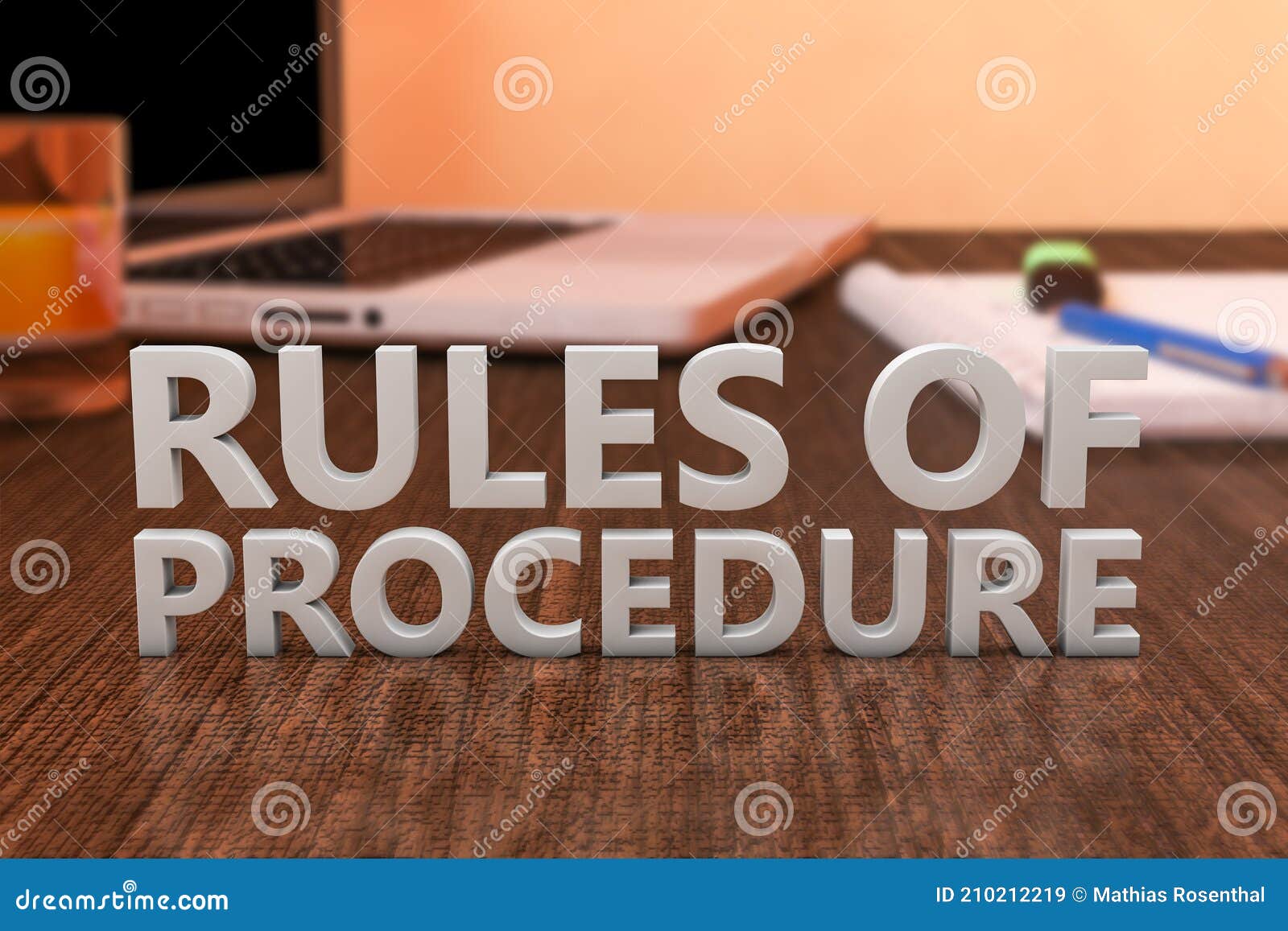 Rules of Procedure stock illustration. Illustration of information ...