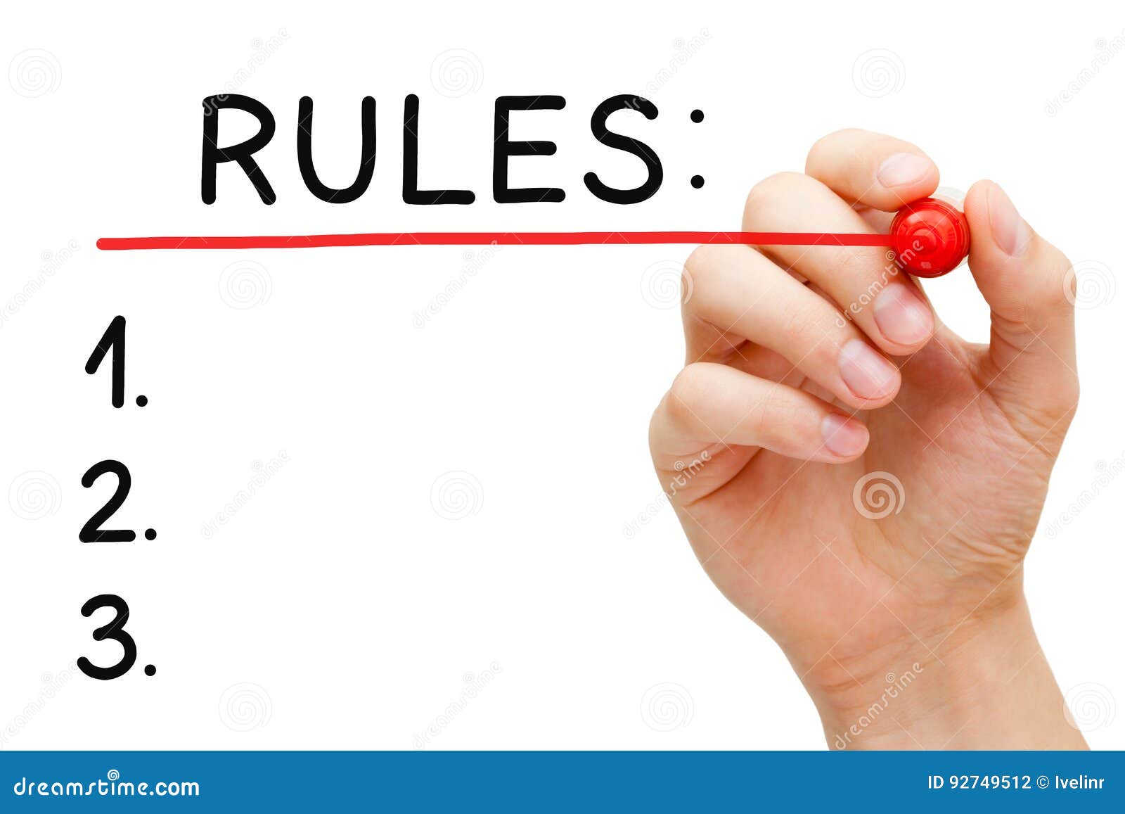 Rules Red Marker stock photo. Image of instructions, ethical - 92749512