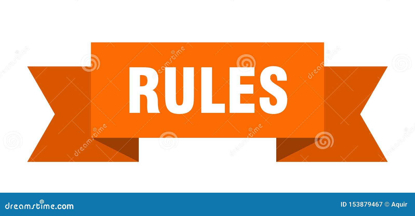 Rules ribbon. stock vector. Illustration of flat, isolated - 153879467