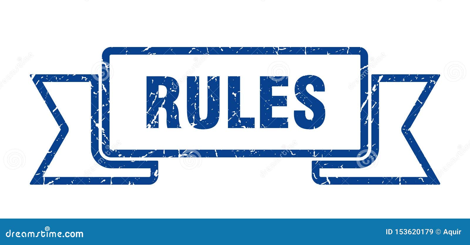 Rules ribbon. stock vector. Illustration of seal, vector - 153620179