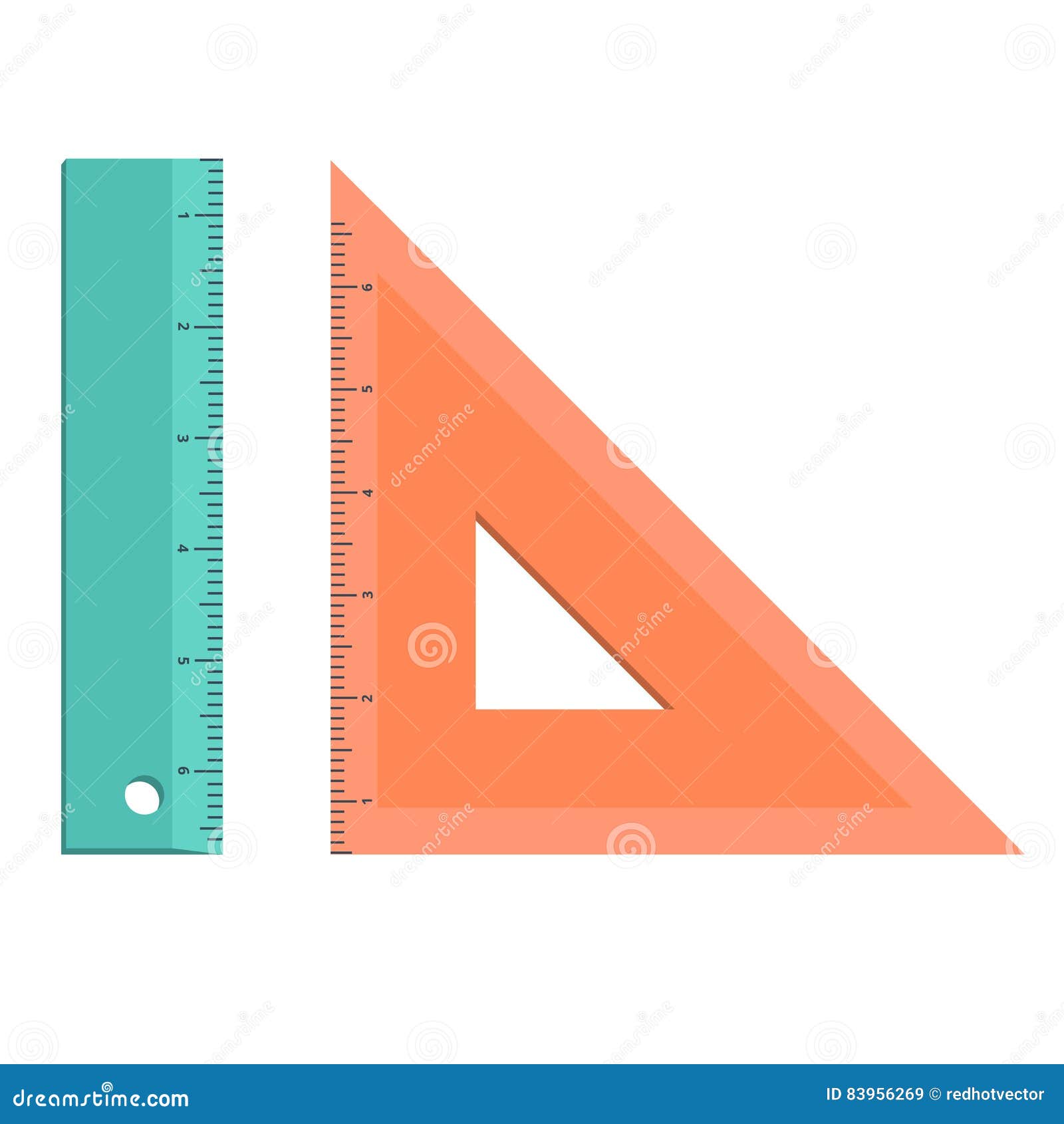 Rulers And Triangles Cartoon Vector | CartoonDealer.com #75926711