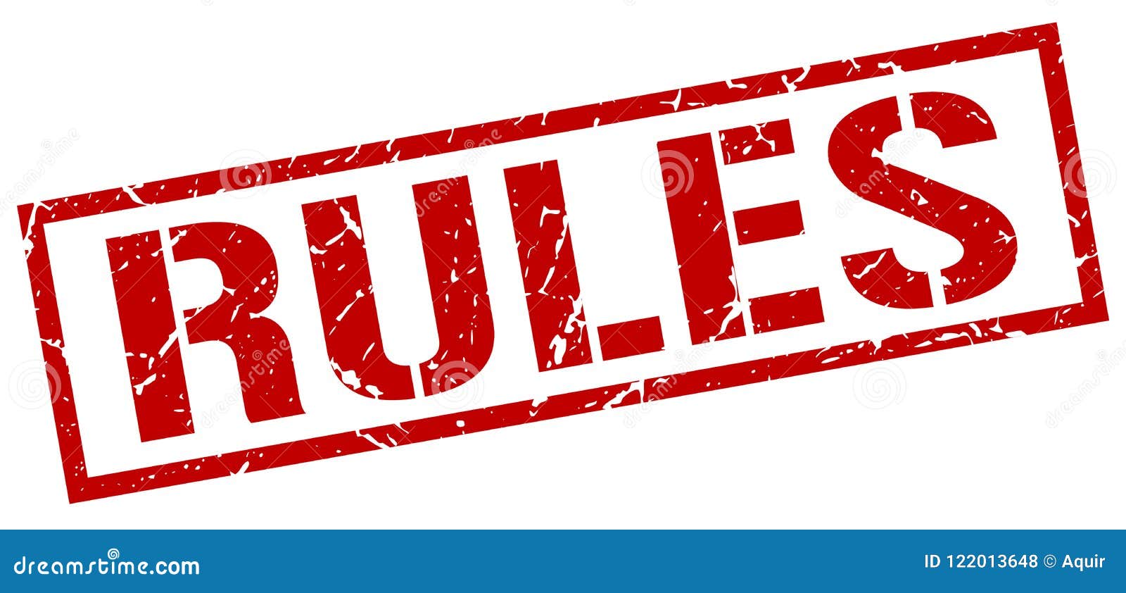 Rules stamp stock vector. Illustration of grunge, rules - 122013648