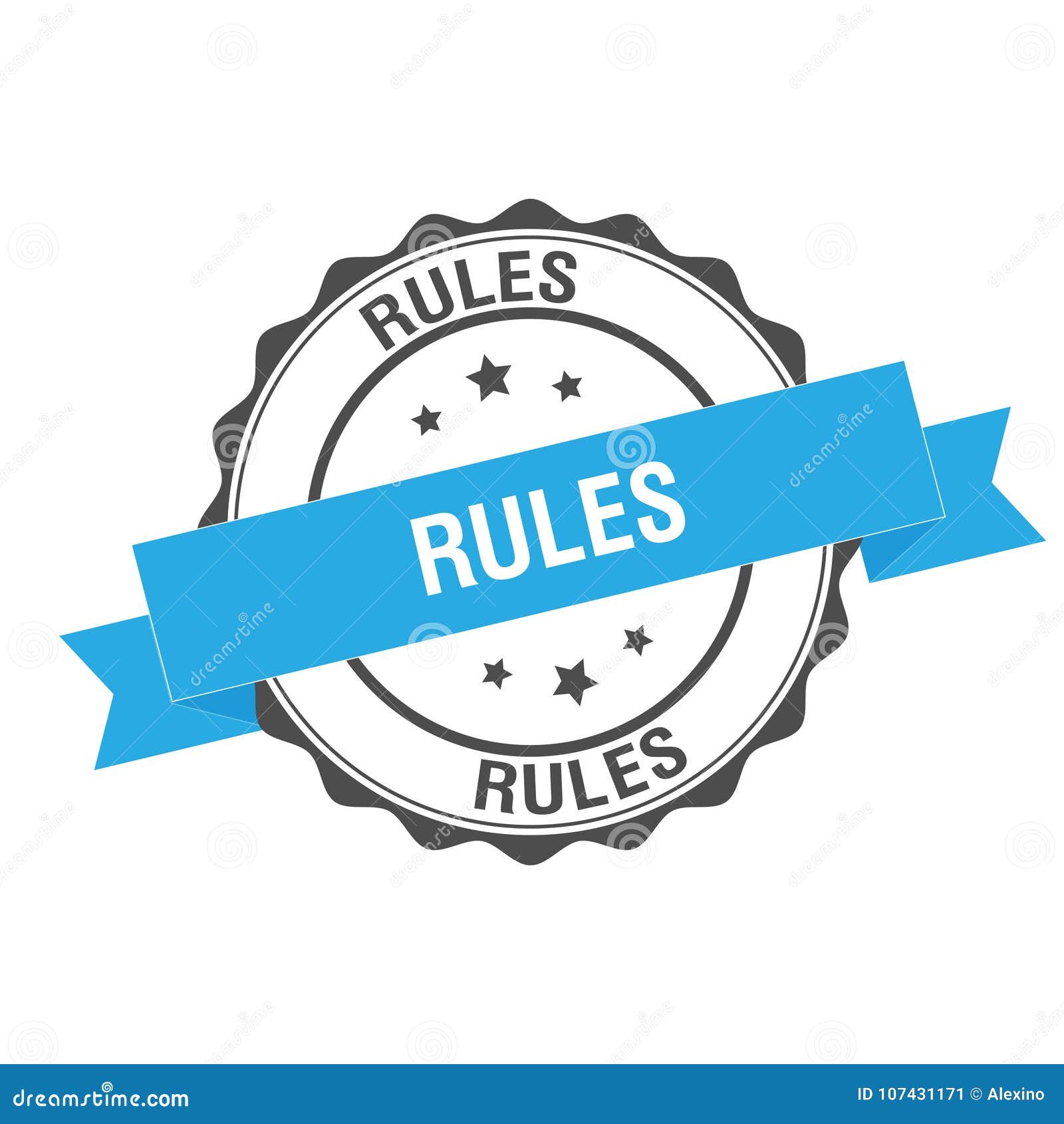 Rules stamp illustration stock vector. Illustration of design - 107431171