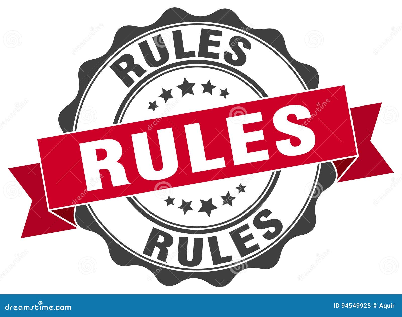 Rules stamp stock vector. Illustration of rules, template - 94549925