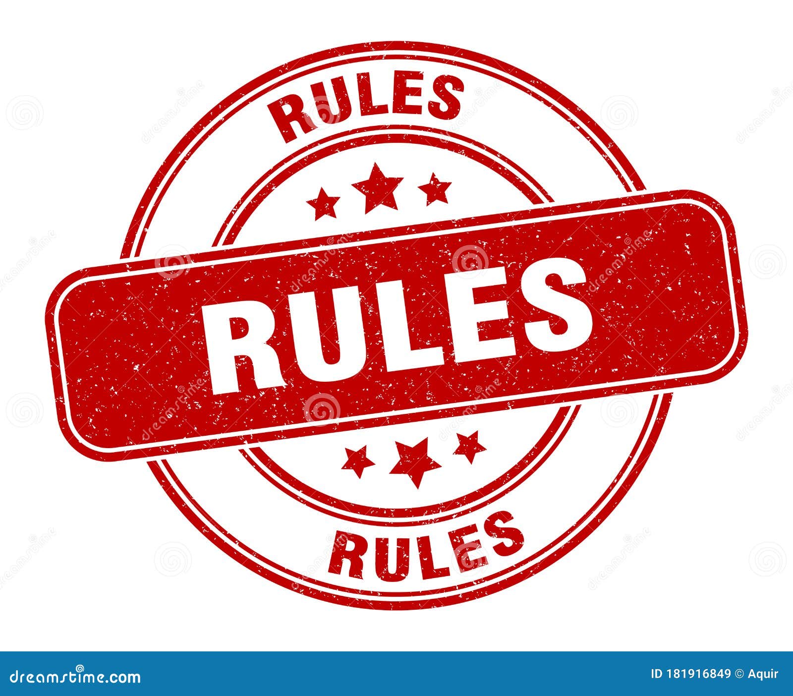 Rules Stamp. Rules Round Grunge Sign Stock Vector - Illustration of ...