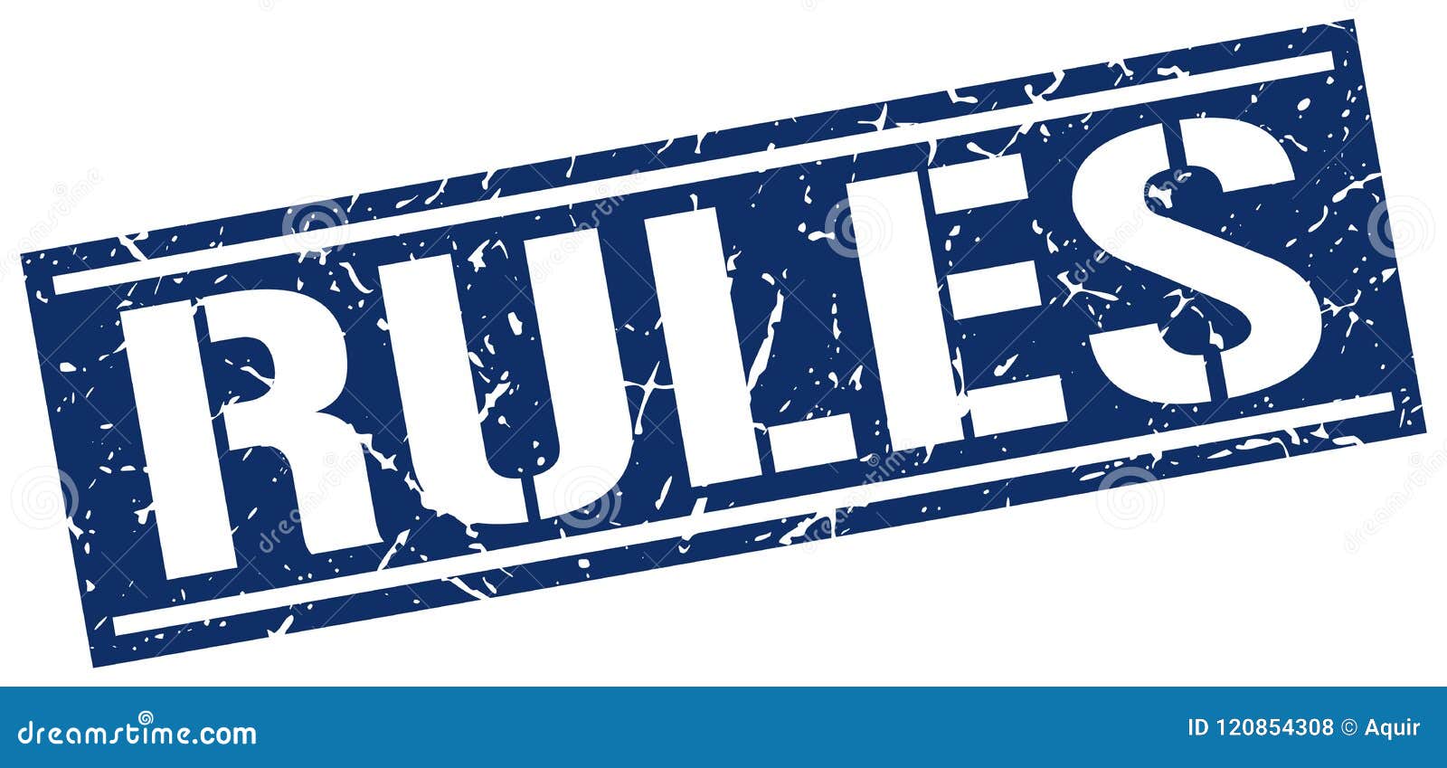 Rules stamp stock vector. Illustration of label, insignia - 120854308