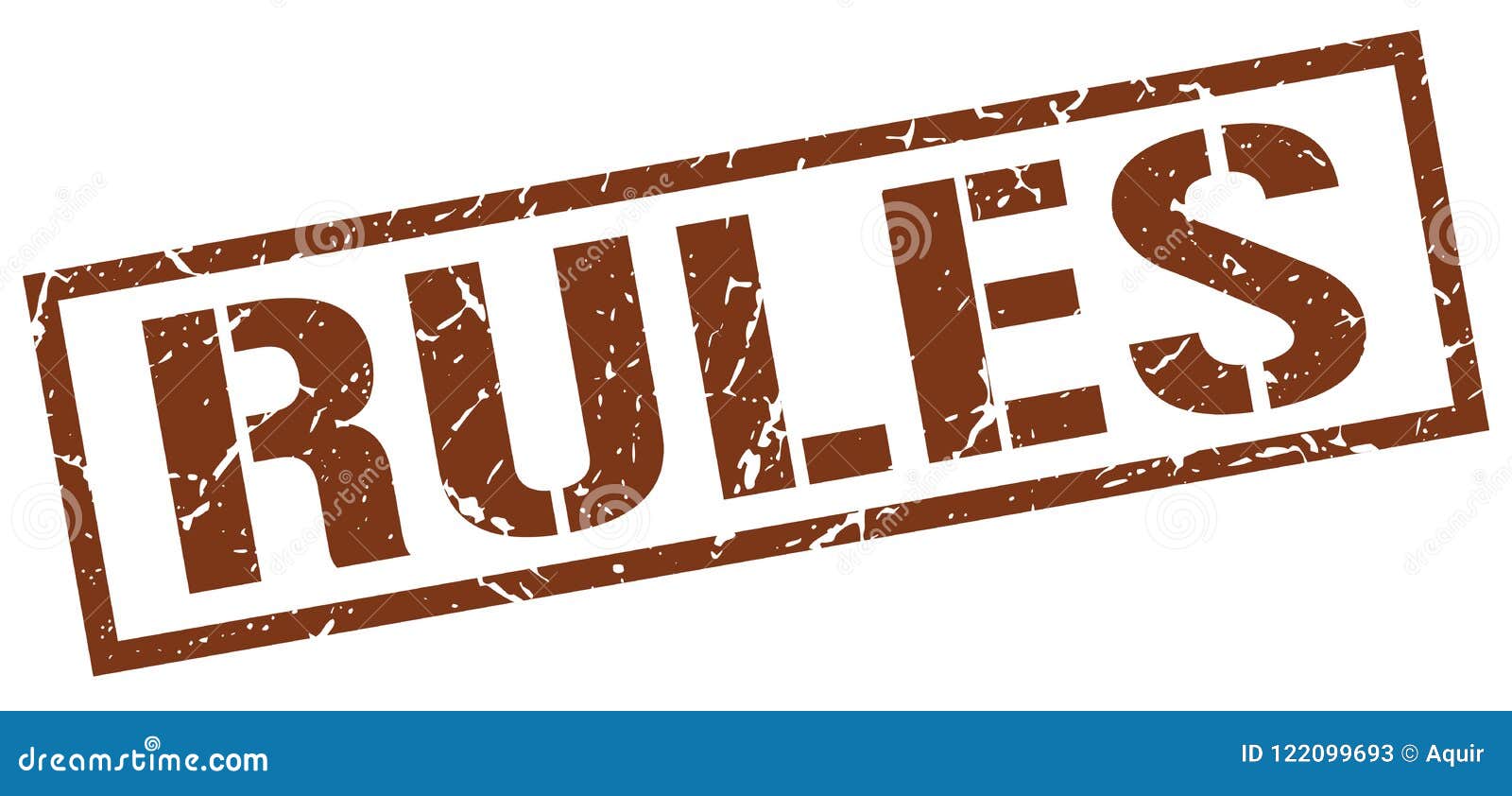 Rules stamp stock vector. Illustration of rules, vector - 122099693