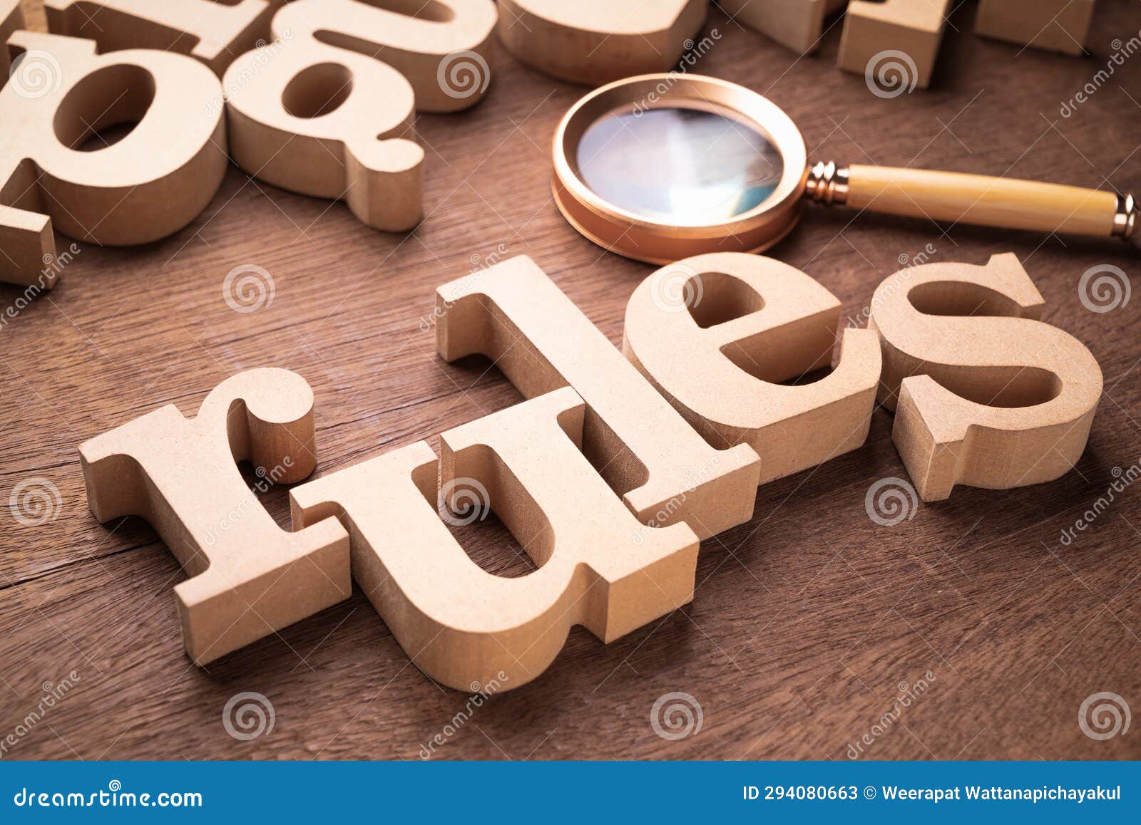 Alphabets SOP Standard Operating Procedure On Wooden Cubes. Royalty ...