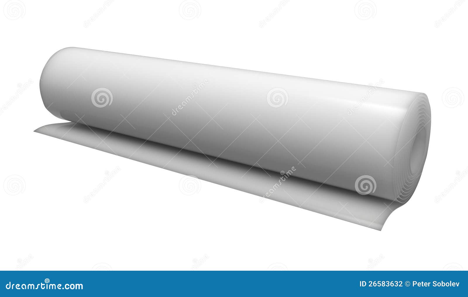 Rulle av plast- stock illustrationer. Illustration av täckande - 26583632