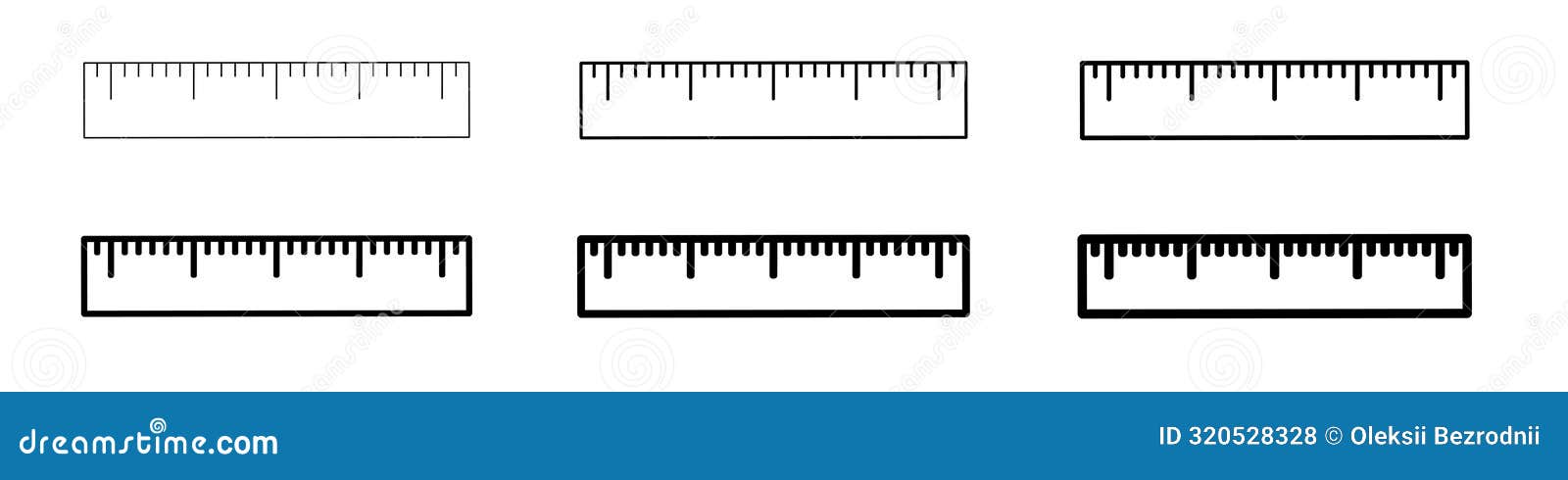Ruller Outline Simple Icon. Ruler Line Icon Stock Vector - Illustration ...