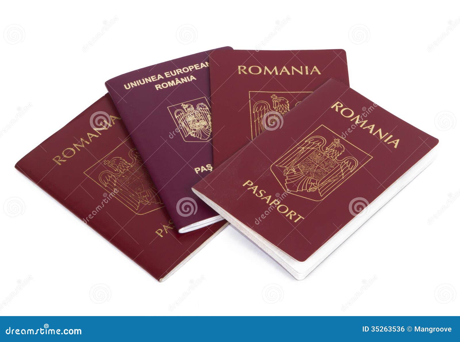 Rumänien: rumänischer Pass stockfoto. Bild von pässe - 35263536