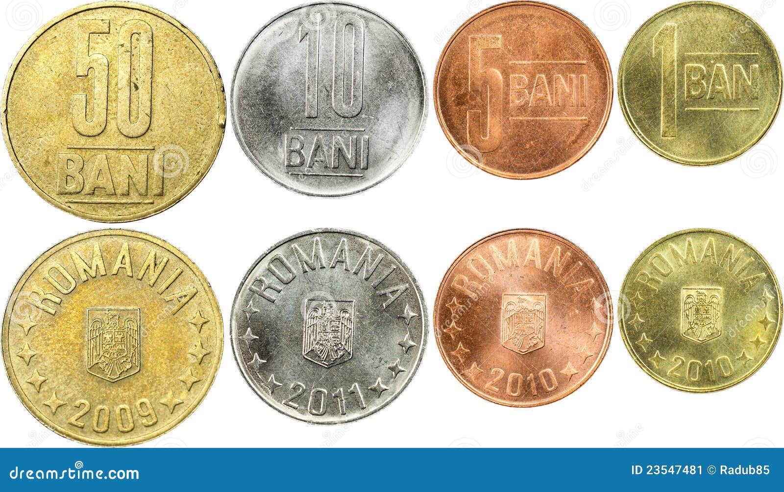 Rumänische Münzen stockbild. Bild von arme, querneigung - 23547481