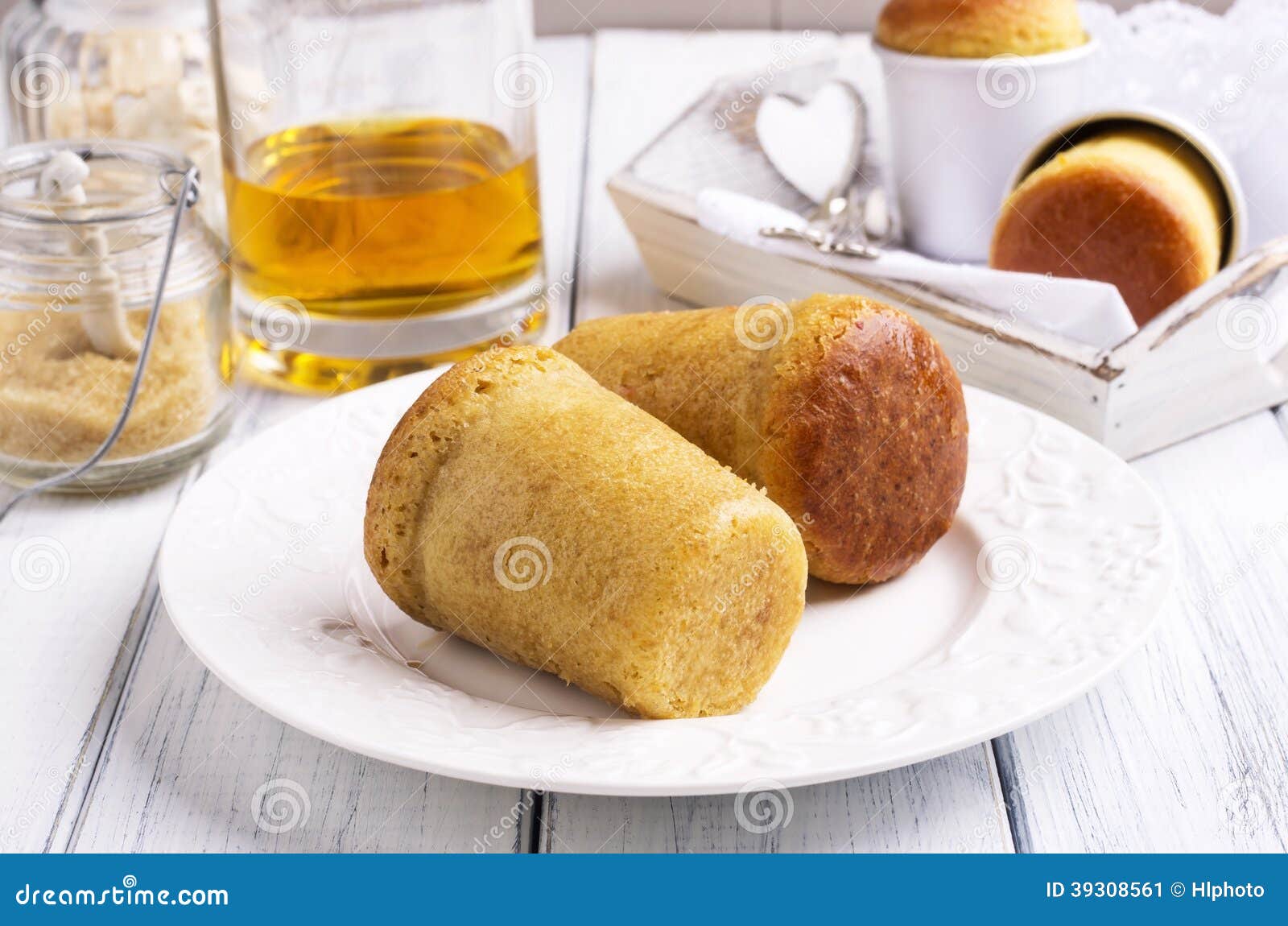 Rum Baba Dessert stock image. Image of bake, food, painted - 39308561