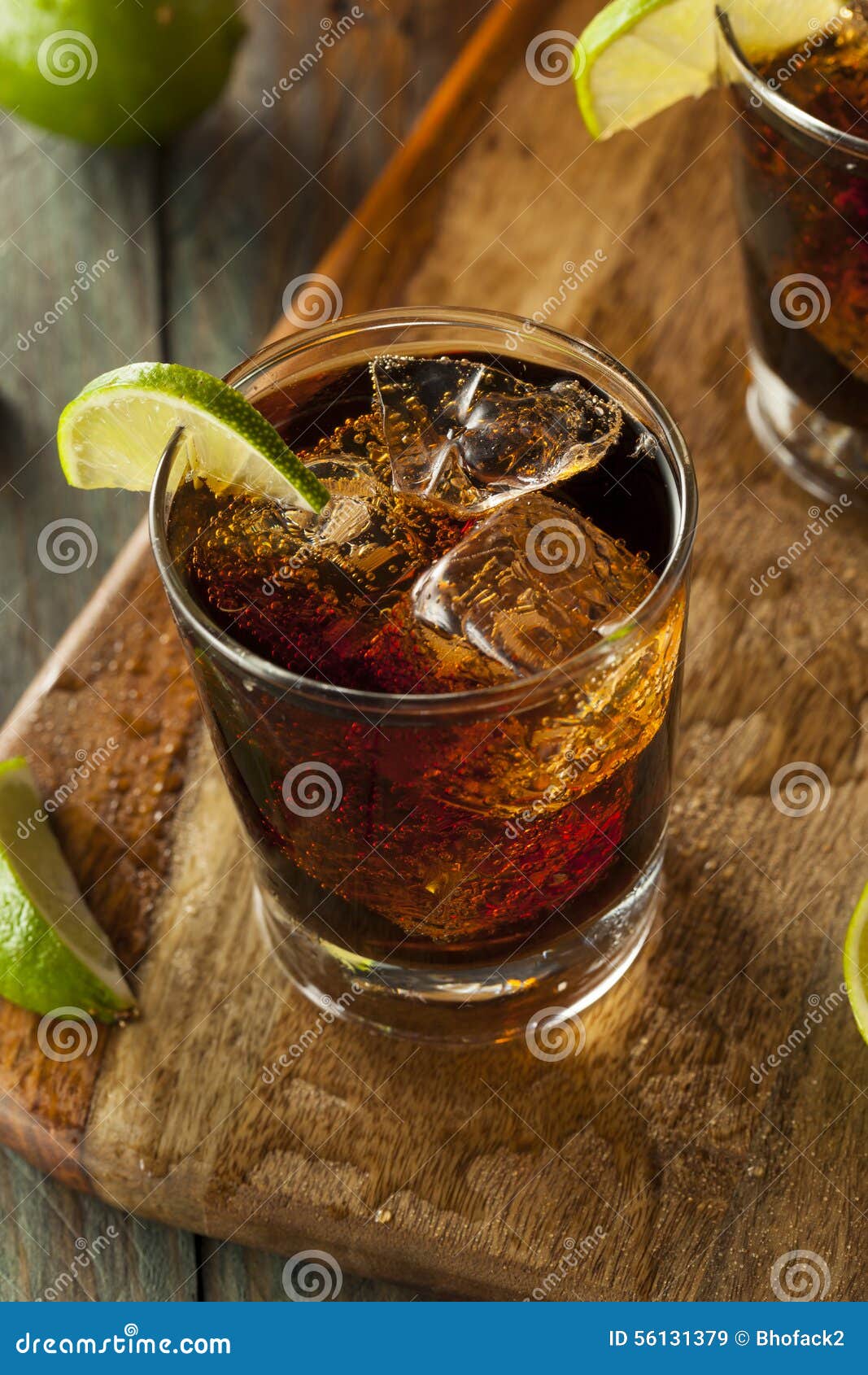 Rum and Cola Cuba Libre stock image. Image of libre, party - 56131379